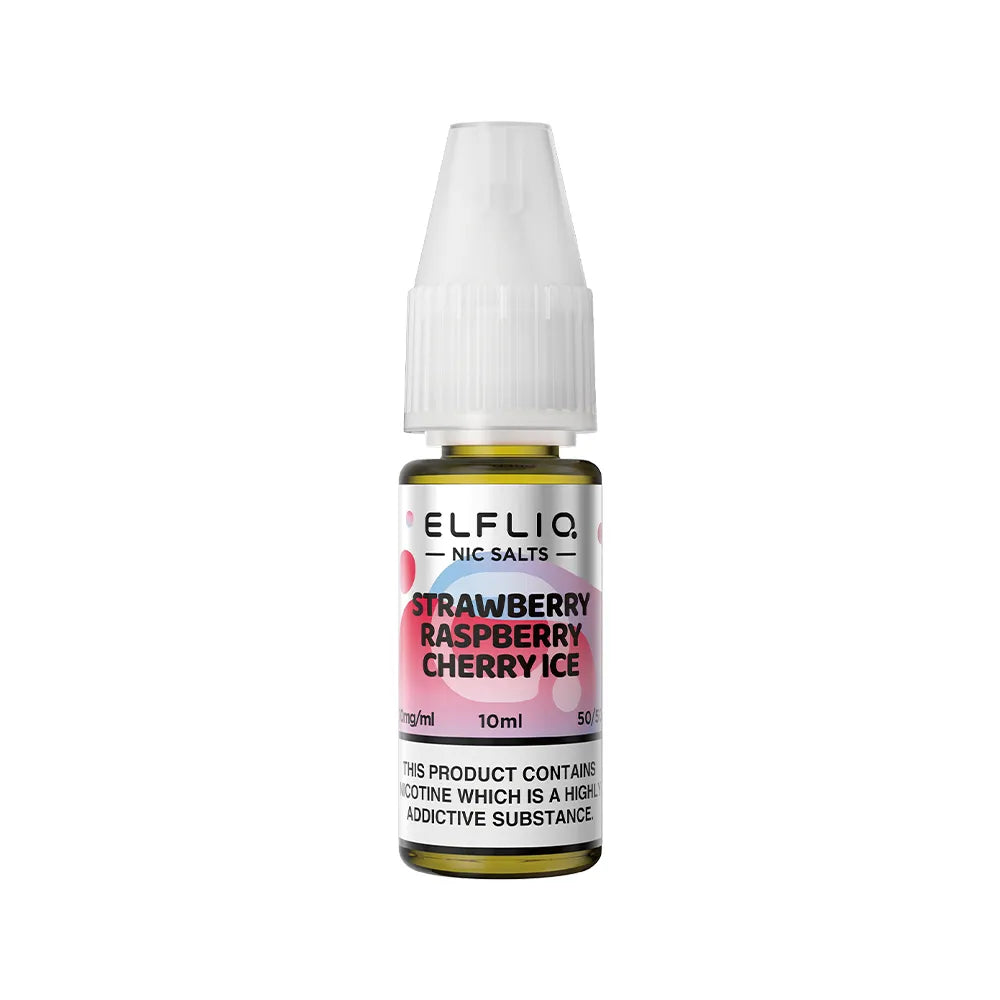 Strawberry Raspberry Cherry Ice Elfliq Saltnic Vape Juice By Elf Bar